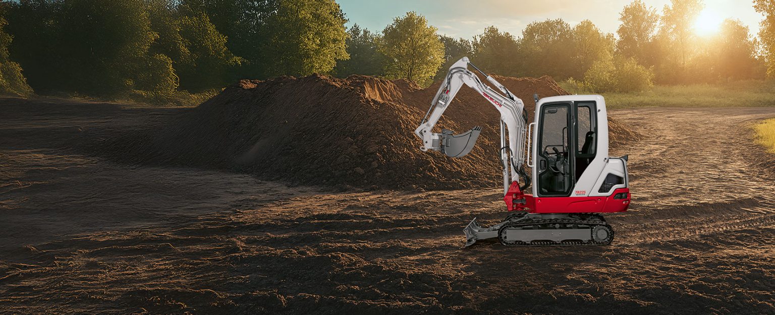 Minibagger TB 225 von Takeuchi - leistungsstarke Leichtgewichte